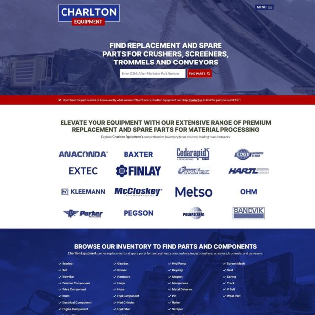 Replacement and Spare Parts for Material Processing